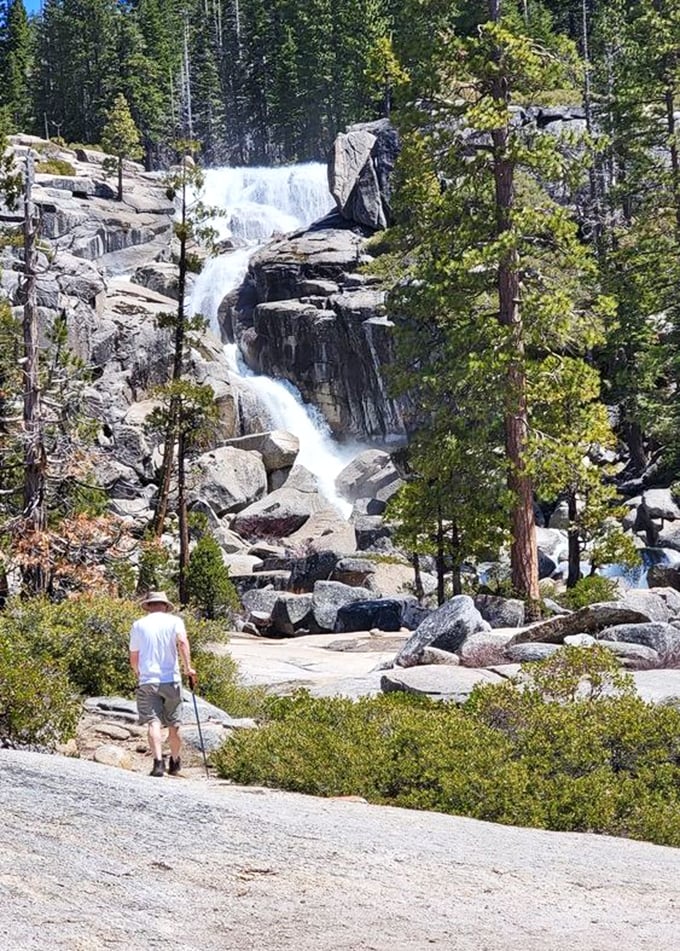 The moment of revelation! When the falls first come into view, even the most dedicated phone-scrollers pause to take in what no screen could ever capture.