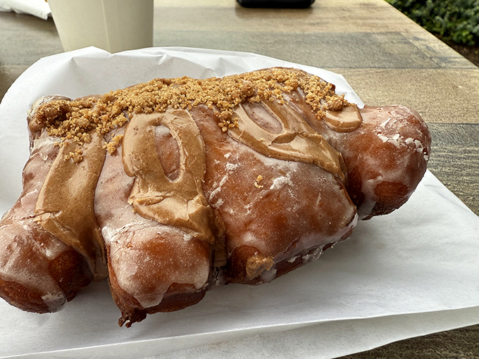 The bear claw—nature's way of saying "You deserve more than just a regular donut today." Gloriously glazed and generously proportioned.