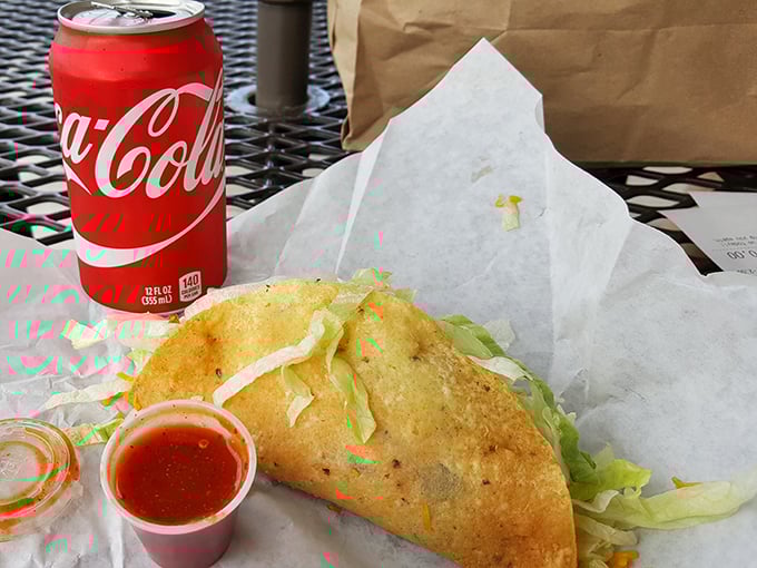 The classic taco – perfected. That vibrant salsa isn't just a condiment, it's a supporting actor deserving its own award nomination.