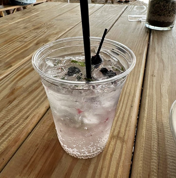 A refreshing cocktail that looks like summer in a glass. The perfect companion while watching boats drift by on the Sassafras River.