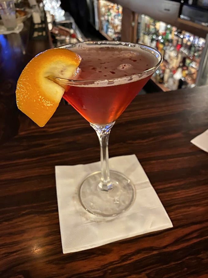 The Boulevardier – like a Negroni that went to finishing school – sits regally at the bar, waiting to begin your evening's journey.
