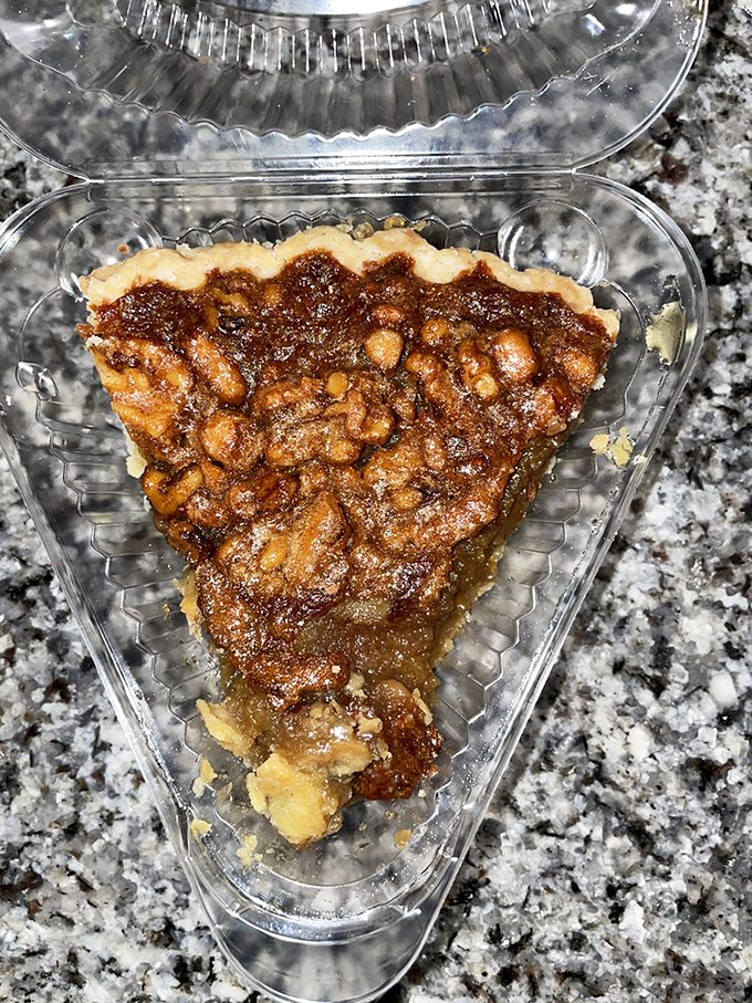 Bourbon walnut pie—where nuts and spirits come together in perfect harmony. The kind of slice that demands a moment of silence.