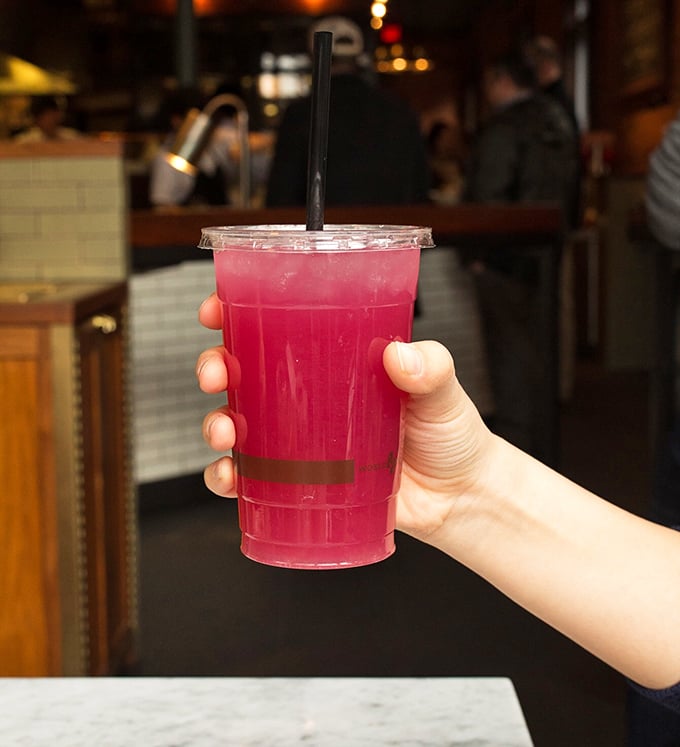 The minty pink lemonade—refreshing enough to make you forget you're in Ohio and not lounging on a Mediterranean coastline. Summer in a cup.