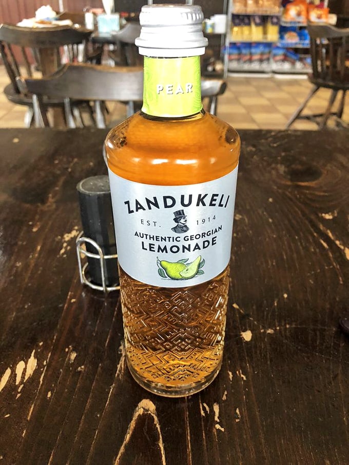 Zandukeli pear lemonade: Georgia's answer to the question "Can refreshment be an adventure?" The answer is a fizzy, fruity yes.