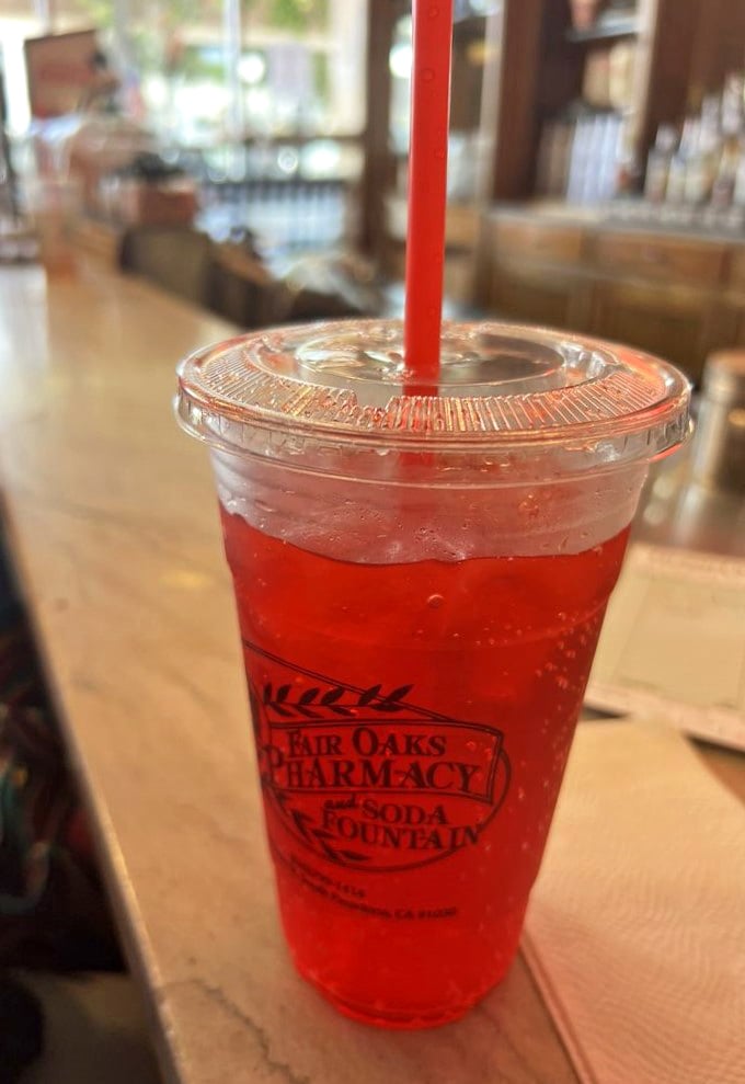 Cherry phosphate in its natural habitat – that red glow is pure liquid happiness waiting to happen.