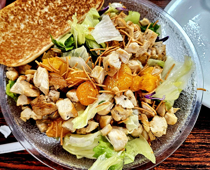 A chicken salad that proves Nat's lunch game is just as strong as its breakfast reputation – fresh, colorful, and satisfyingly substantial.