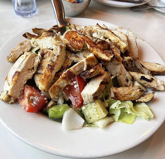 Protein with purpose! This grilled chicken salad proves healthy eating doesn't have to be a punishment for yesterday's pie.