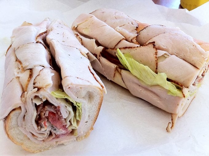 Turkey sandwich artistry – where each ingredient knows its role and plays it perfectly. The bread-to-filling ratio here deserves a standing ovation.