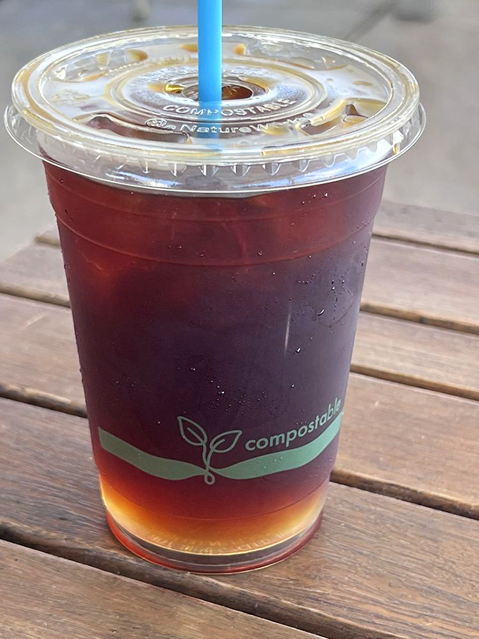 Layered cold brew that looks like a sunset in a cup—proving Tampa knows how to do coffee with both style and substance.