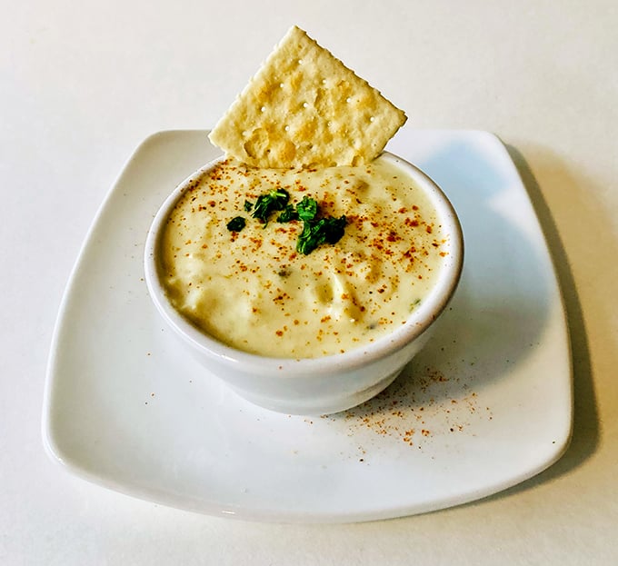 This isn't soup; it's liquid Maryland – creamy, crabby, and guaranteed to cure whatever ails you.