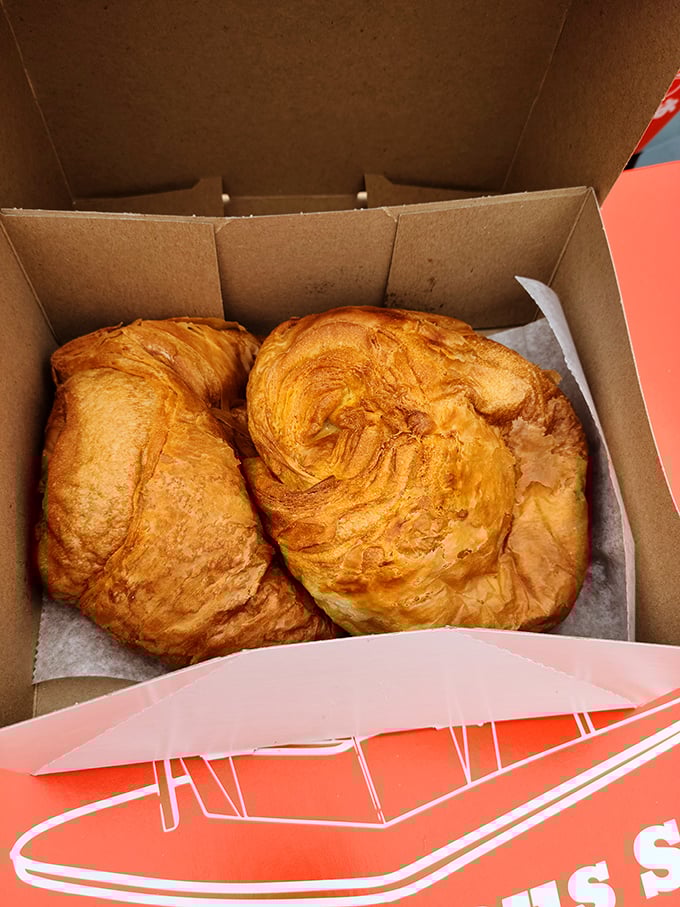 Golden croissants that would make a French baker tip their beret in respect. Flaky on the outside, pillowy within – magnifique!