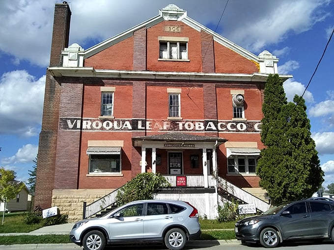 The historic Viroqua Leaf Tobacco building now houses thousands of books instead of tobacco leaves—a literary transformation even your lungs can appreciate.