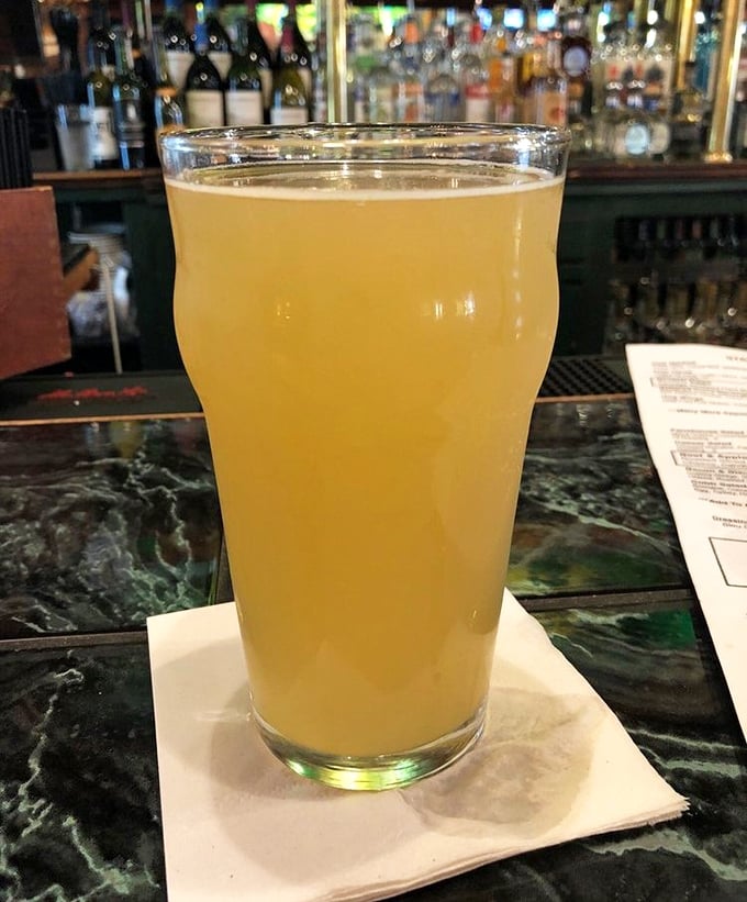 This isn't just beer – it's liquid sunshine in a glass, the perfect companion while you contemplate whether to order another round of those Scotch eggs.