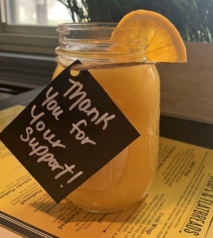 Mason jar cocktails with fresh citrus – because sometimes the best way to wash down great food is with a drink that comes with a thank-you note.