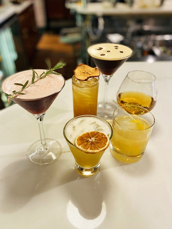 Cocktails at Creed's aren't just drinks—they're liquid works of art that happen to make your dinner conversation wittier.