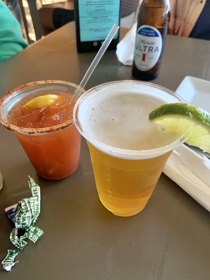 Cocktails at Crabby Lady come with a side of Florida sunset colors—one sip and suddenly those "I'm retiring to Florida" thoughts don't seem so ridiculous after all.