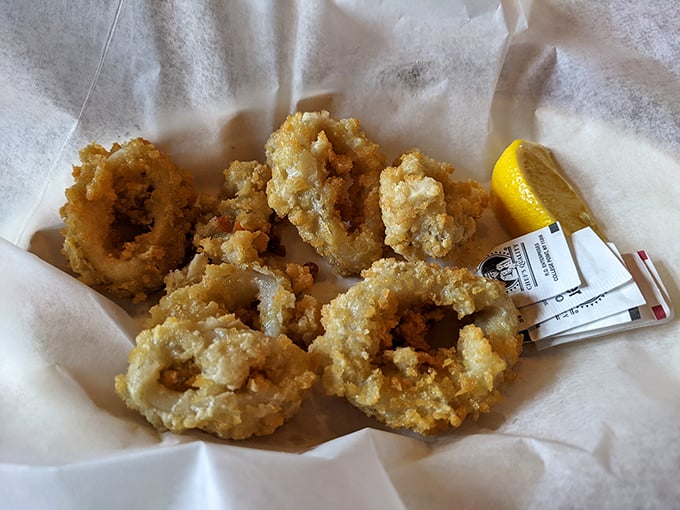 Calamari that's actually tender—not those rubber bands masquerading as seafood you've suffered through at lesser establishments.