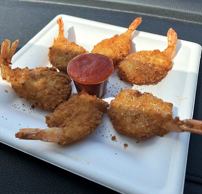 These golden-fried shrimp aren't just appetizers – they're little crustacean treasures, each one a perfect bite of seaside nostalgia in central Pennsylvania.