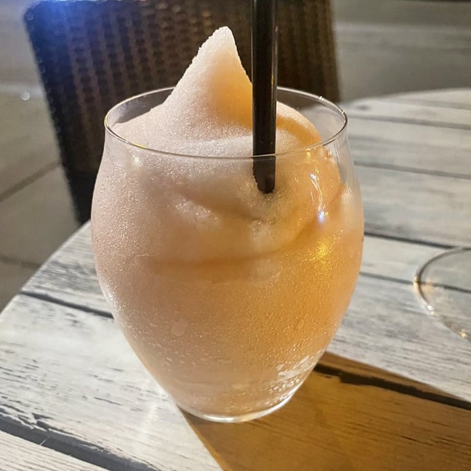 A frozen rosé that looks like liquid sunset. Summer in a glass, and suddenly Monday feels like Saturday.