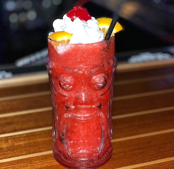 Not your grandfather's tiki drink – unless your grandfather was incredibly cool and understood the importance of whipped cream.