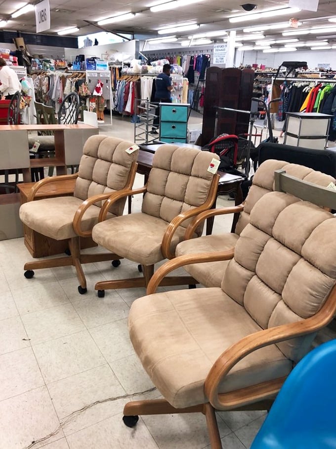 These chairs have supported countless family dinners and office meetings. Now they're ready for your Zoom background or actual living room.