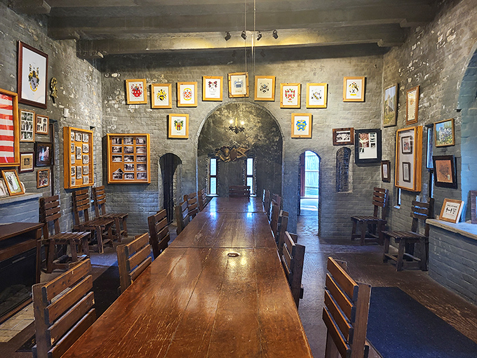 The Great Hall where medieval feasts happened, minus the questionable hygiene practices of yesteryear.
