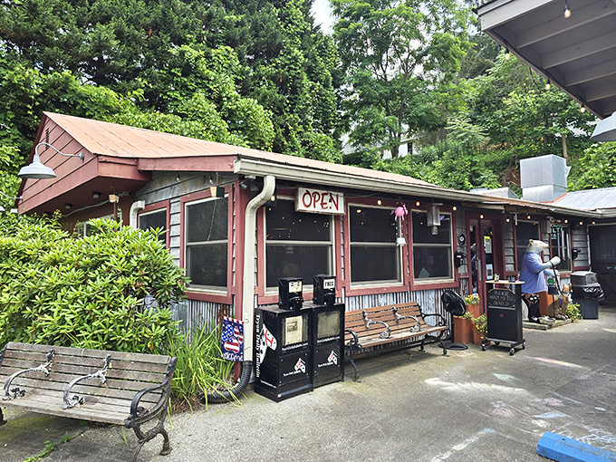 Green River BBQ's humble exterior hides culinary magic within—proof that the best Southern food often comes from the most unassuming places.