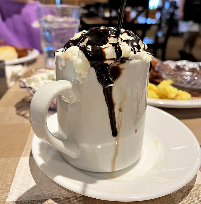 Hot chocolate transformed into art – because sometimes dessert needs to make a grand entrance.
