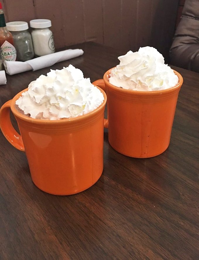Hot chocolate that doesn't just warm your hands—it gives your soul a bear hug. Those whipped cream mountains deserve their own hiking trail.