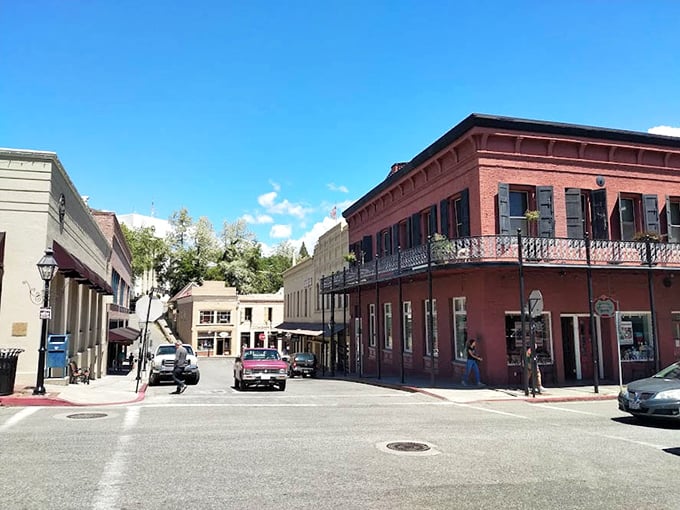 8. Colorful buildings frame a perfect small-town intersection. Nevada City masters the art of being quaint without becoming precious or pretentious.