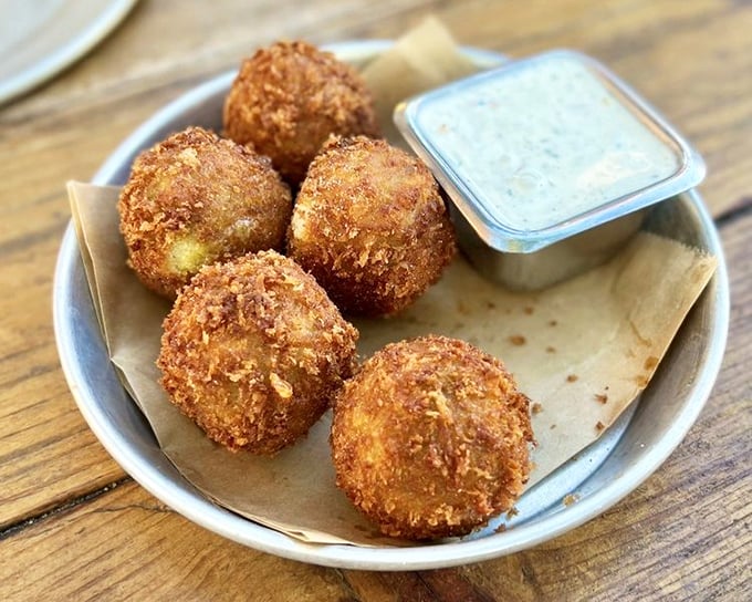 Jalapeño Balls: where heat meets sweet in a golden-fried package. Like finding out your blind date is both smart AND funny.