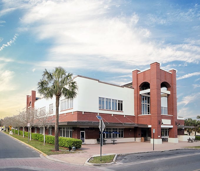 The Leesburg Library—where the only thing more impressive than the architecture is how far your retirement dollars stretch in this town.