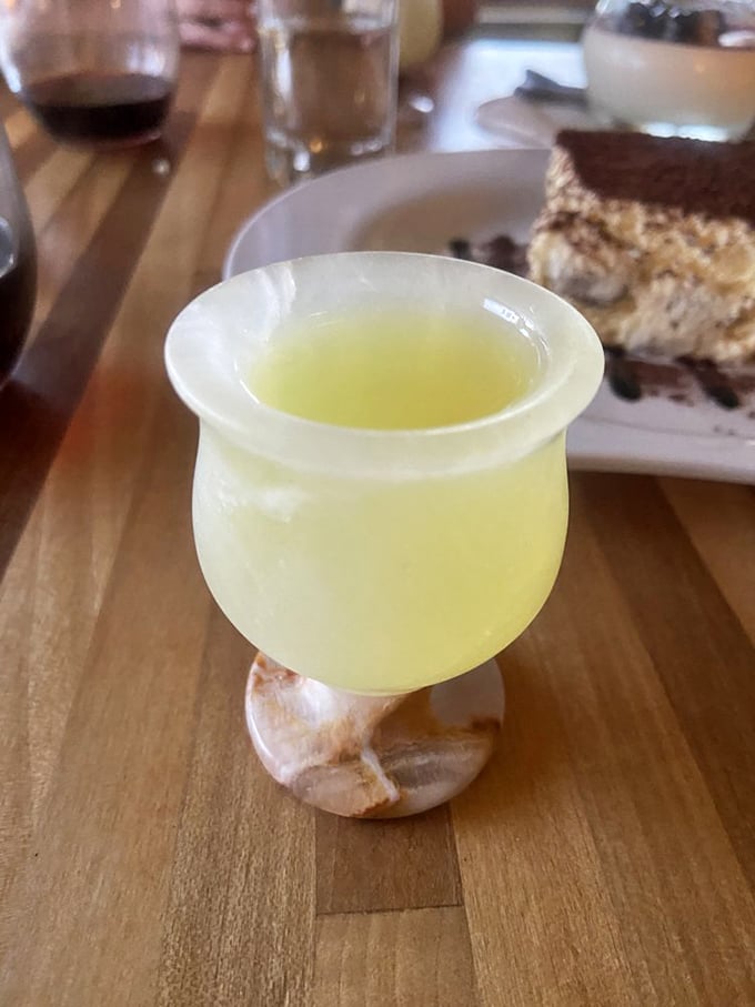 Sunshine in a glass! This limoncello shot waits patiently to cleanse your palate—or kickstart your evening—with bright citrus punch.