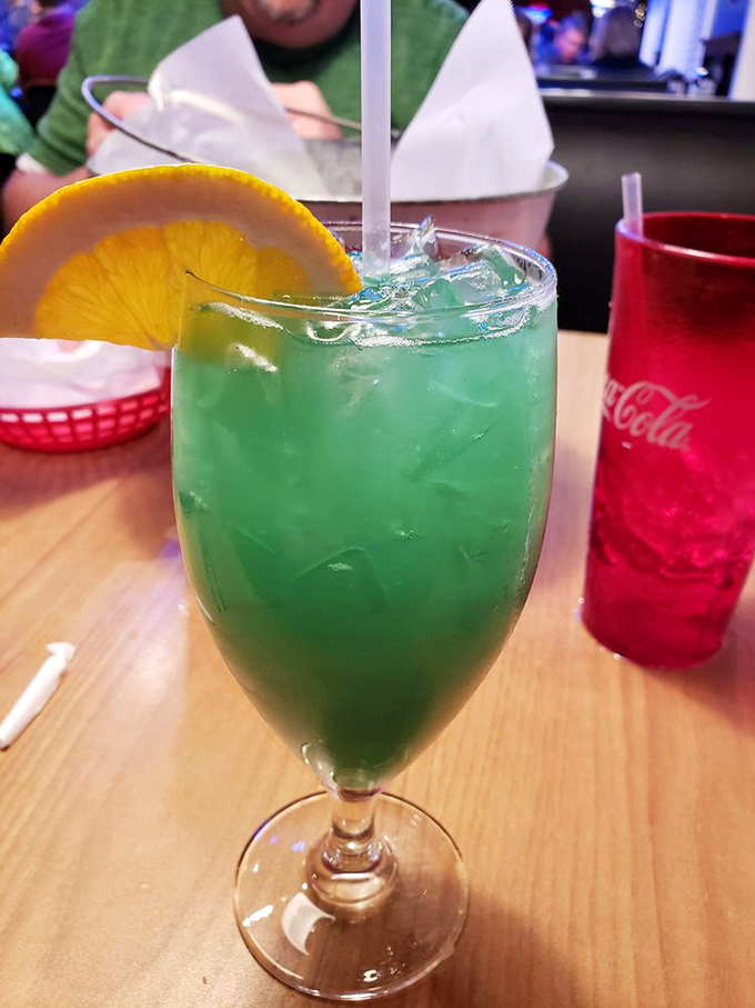 This isn't just a blue drink—it's vacation in a glass. One sip and you're mentally beach-bound, even with mountains on the horizon.