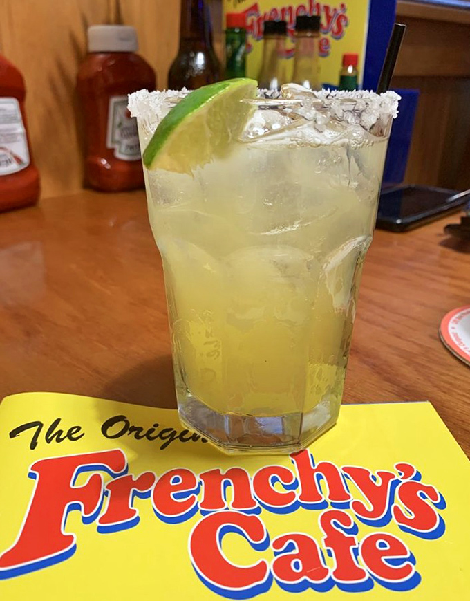 A margarita that means business – no umbrella needed when the lime and tequila are doing all the talking.