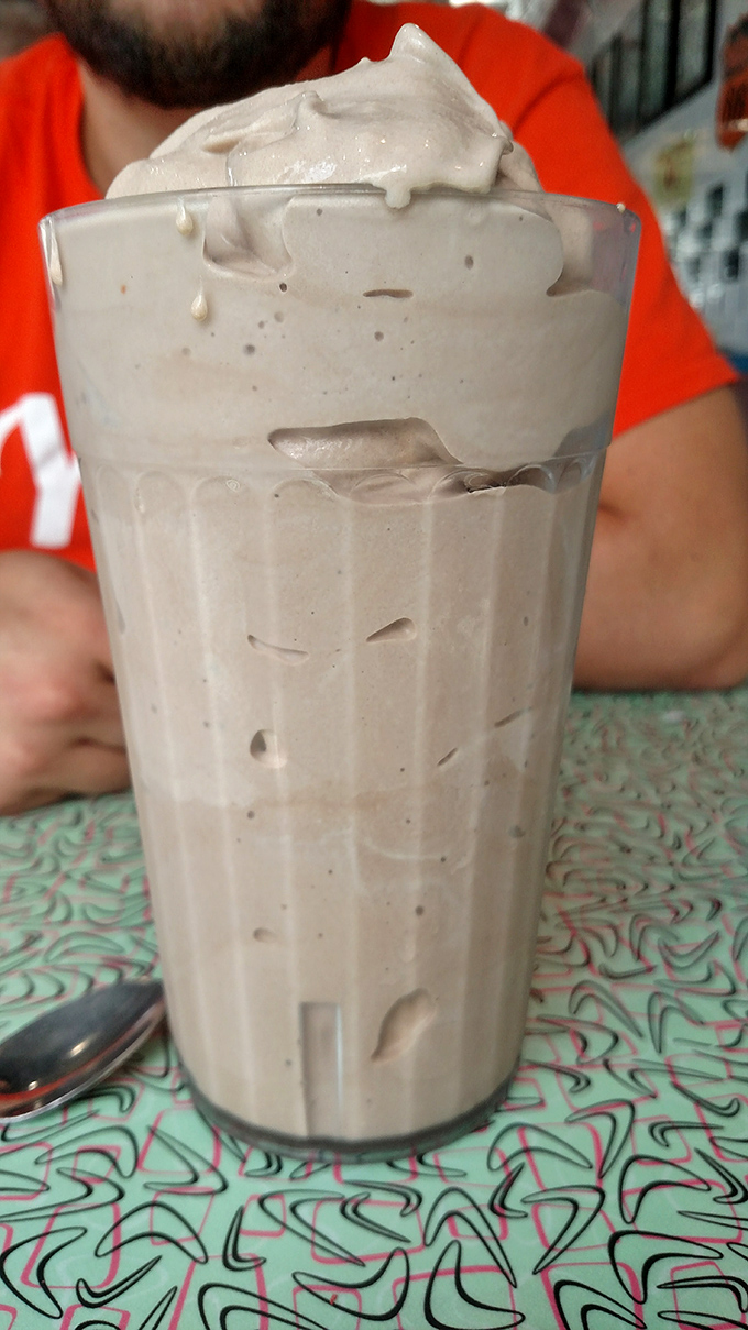 This milkshake doesn't just bring boys to the yard—it brings everyone with taste buds. Thick enough to require both straw and spoon diplomacy.