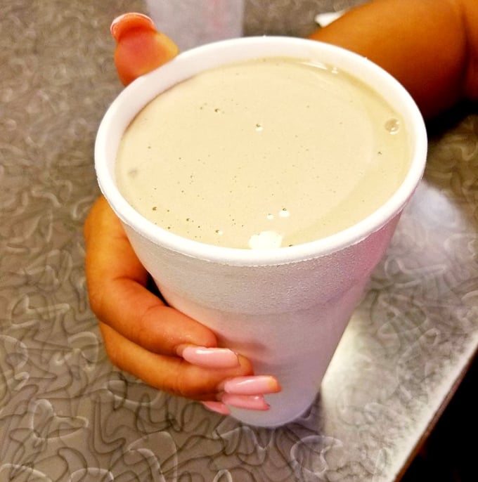 This milkshake doesn't need to bring anyone to the yard—the yard comes to it, thick enough to require serious straw negotiation skills.