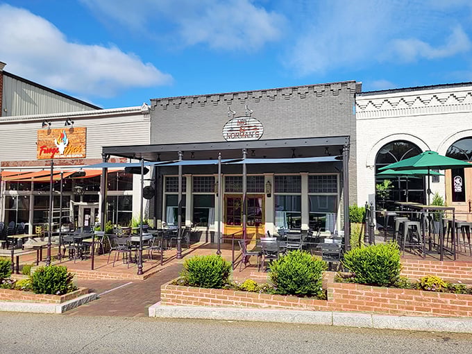 Sidewalk dining captures that European café vibe without requiring a passport or learning a foreign language.