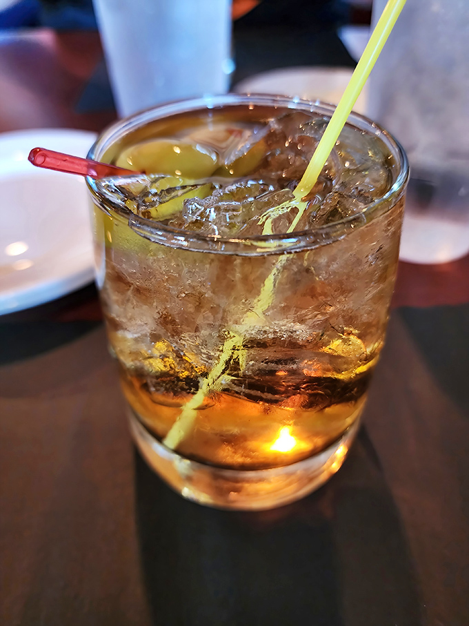 Wisconsin's liquid handshake: the Brandy Old Fashioned. That cherry and orange aren't just garnish—they're essential supporting characters in this cocktail story.