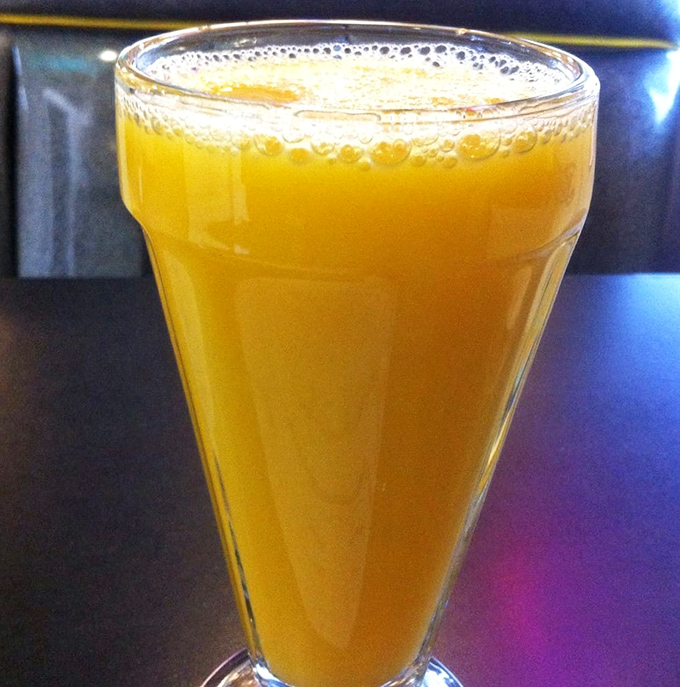 Fresh-squeezed sunshine in a glass – the kind of orange juice that makes you question why you ever settled for the stuff from a carton.