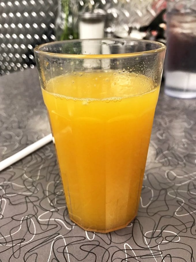Fresh-squeezed liquid sunshine in a glass—the perfect palate cleanser between bites of breakfast decadence.