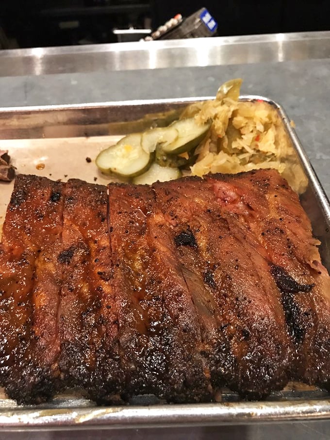 Ribs with bark so perfect you'll want to frame them before eating. The smoke has penetrated these beauties all the way to their soul.