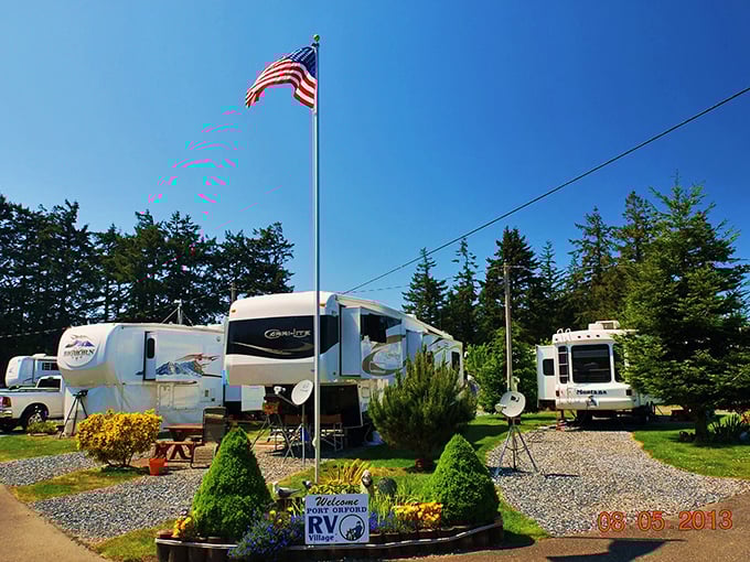 Even nomads need a place to park. Port Orford RV Village offers travelers a slice of coastal living with all the comforts of home—plus that Oregon sea breeze.