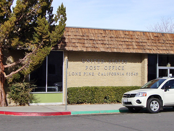 Even the Post Office in Lone Pine has character – a mid-century building that's served as the town's communication hub through decades of desert winds.