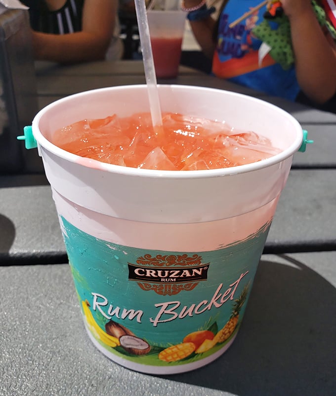 The rum bucket: because sometimes you need a drink that's as adventurous as your appetite for great food.
