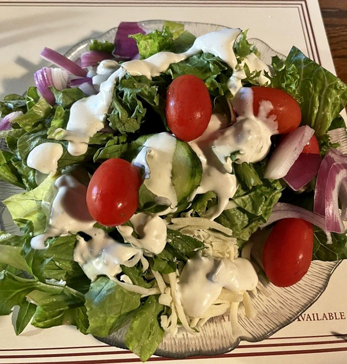 Even the salad gets the respect it deserves at Henry's. Fresh, crisp, and generous—the opening act that sets the stage for seafood stardom.