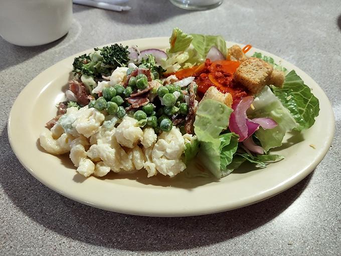 A salad that doesn't apologize for being a salad—vibrant, colorful, and substantial enough to satisfy even dedicated carnivores.