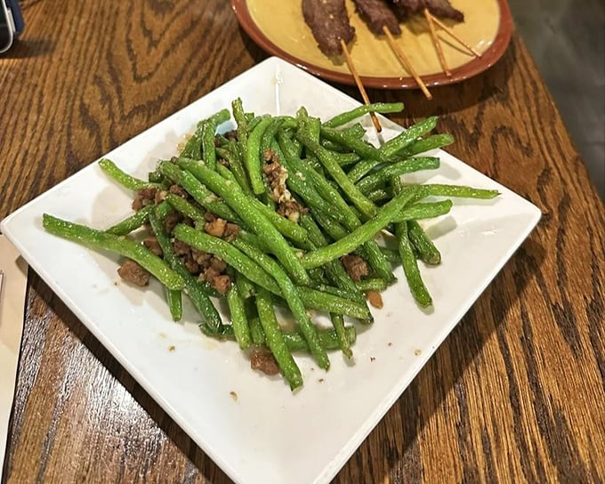 String beans that somehow make vegetables exciting – like finding out your accountant plays in a band.