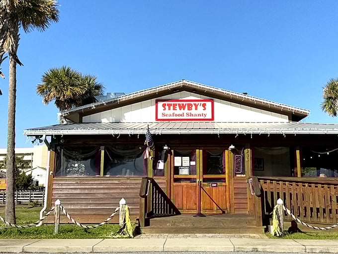 Stewby's Seafood Shanty proves the inverse relationship theory: the more modest the building, the more magnificent the seafood inside.