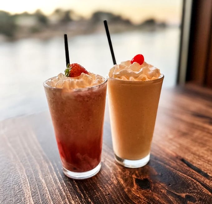These aren't just cocktails; they're vacation in a glass—fruity, frothy concoctions that taste like someone bottled a perfect summer sunset over Monterey Bay.